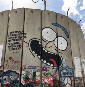 Illegal Border Wall Rick | Graffiti-Ricks auf der Grenzmauer (in Israel)