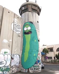 Illegal Border Wall Rick | Graffiti-Ricks auf der Grenzmauer (in Israel)